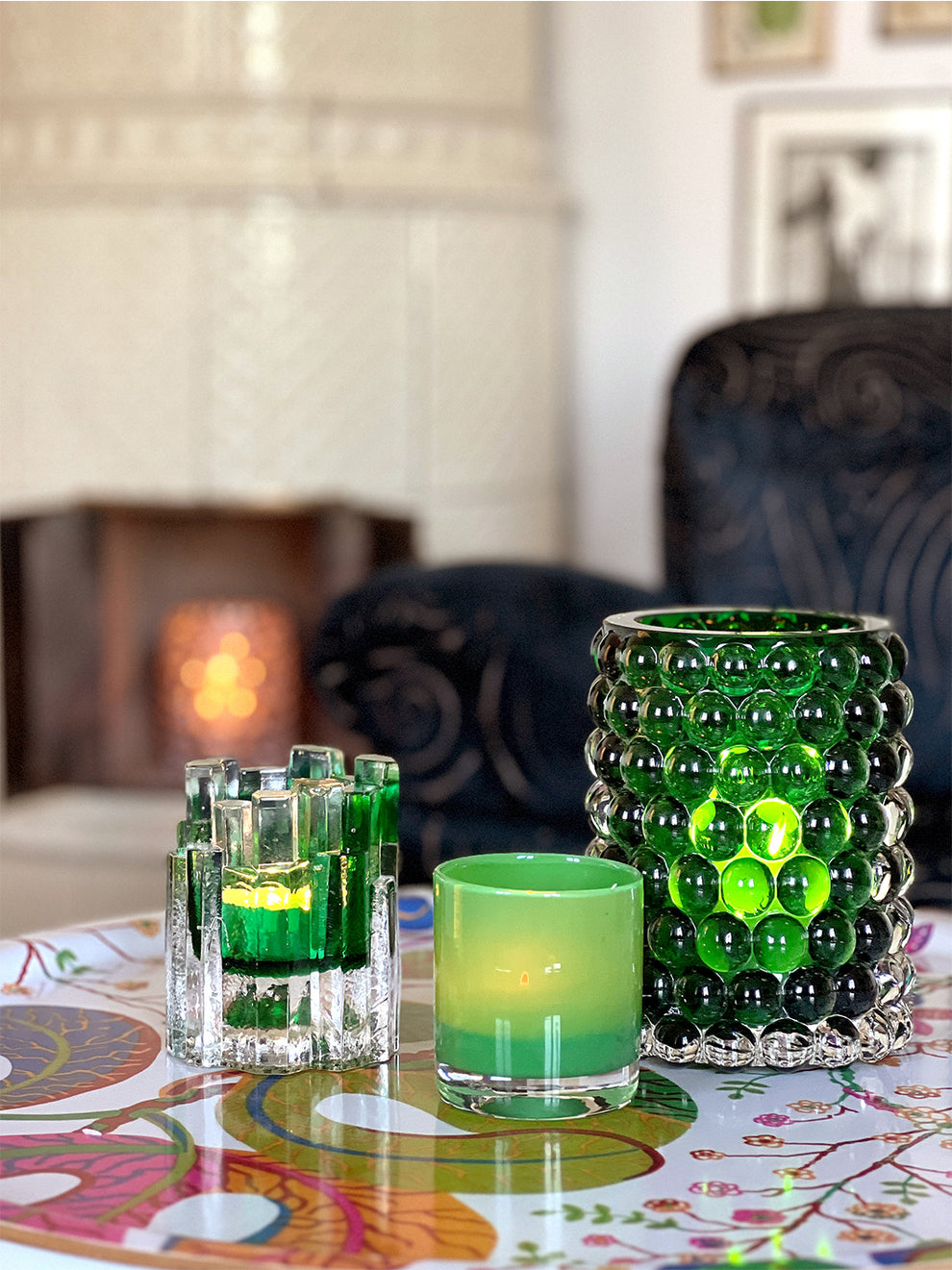 HURRICANE LAMP CANDY SMALL, Parsley – Skogsberg&Smart